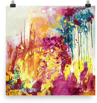 Color Splash Fine Art Print - Color Splash Canvas (480x480), Png Download