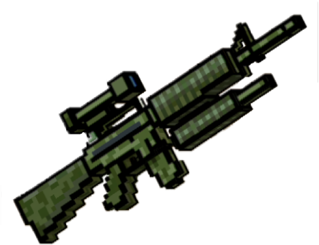 Gun Transparent Army - All Pixel Gun 3d Weapon (640x511), Png Download