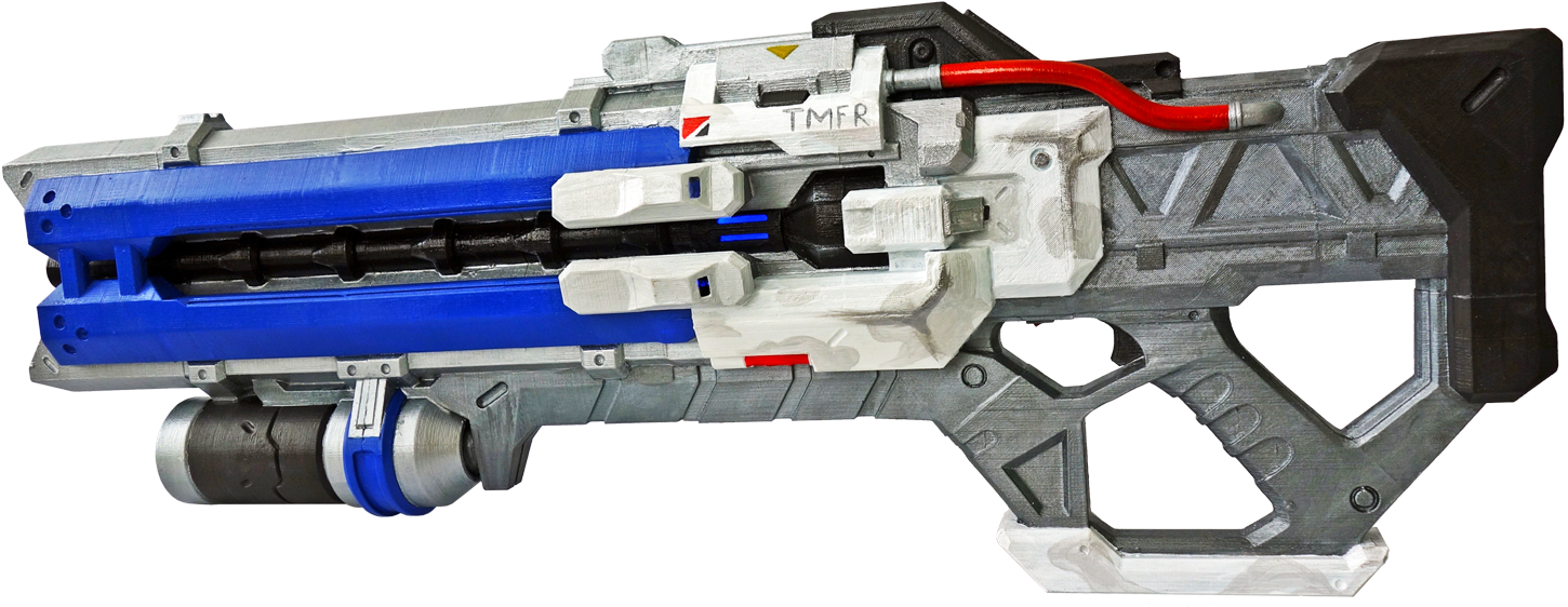 Soldier 76 Rifle With Led's - Soldier 76 Gun Transparent (1500x1500 ...