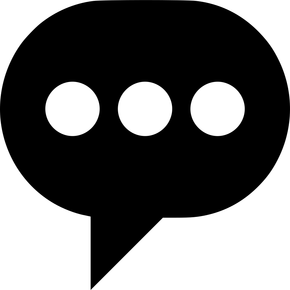 Bubble Typing Comments - Typing Bubble Transparent (980x980), Png Download