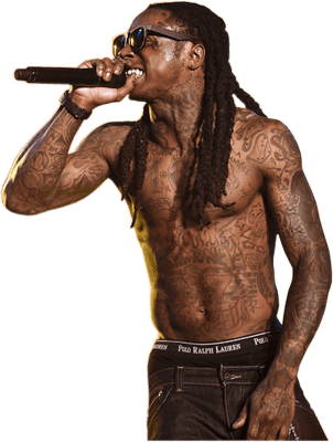 Music Stars - Lil Wayne Png (302x400), Png Download