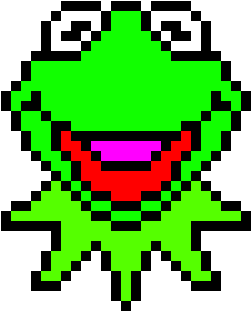 Kermit The Frog - Pixel Art Kermit (330x400), Png Download