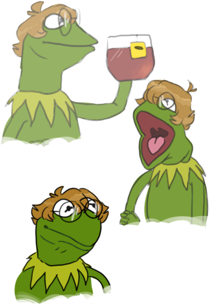 Kidge The Frog Permit - Kermit The Frog (500x625), Png Download