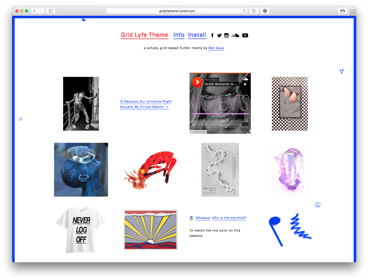 Clip Art Free Grid Tumblr Themes Ben Aqua On Twitter (1200x918), Png ...