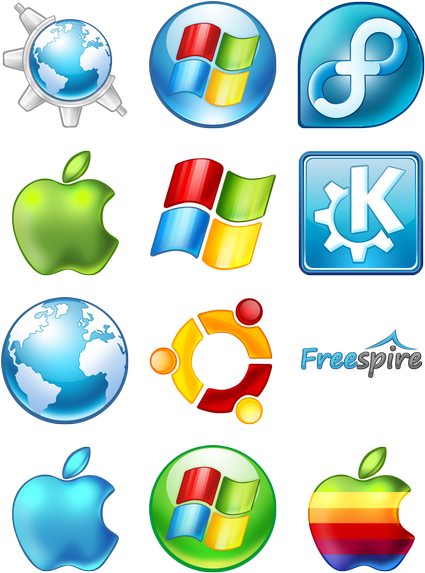 Operating Systems Icon Pack By Tatice (552x592), Png Download
