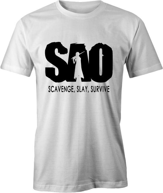 Triple S Sword Art Online Inspired Tee (643x760), Png Download