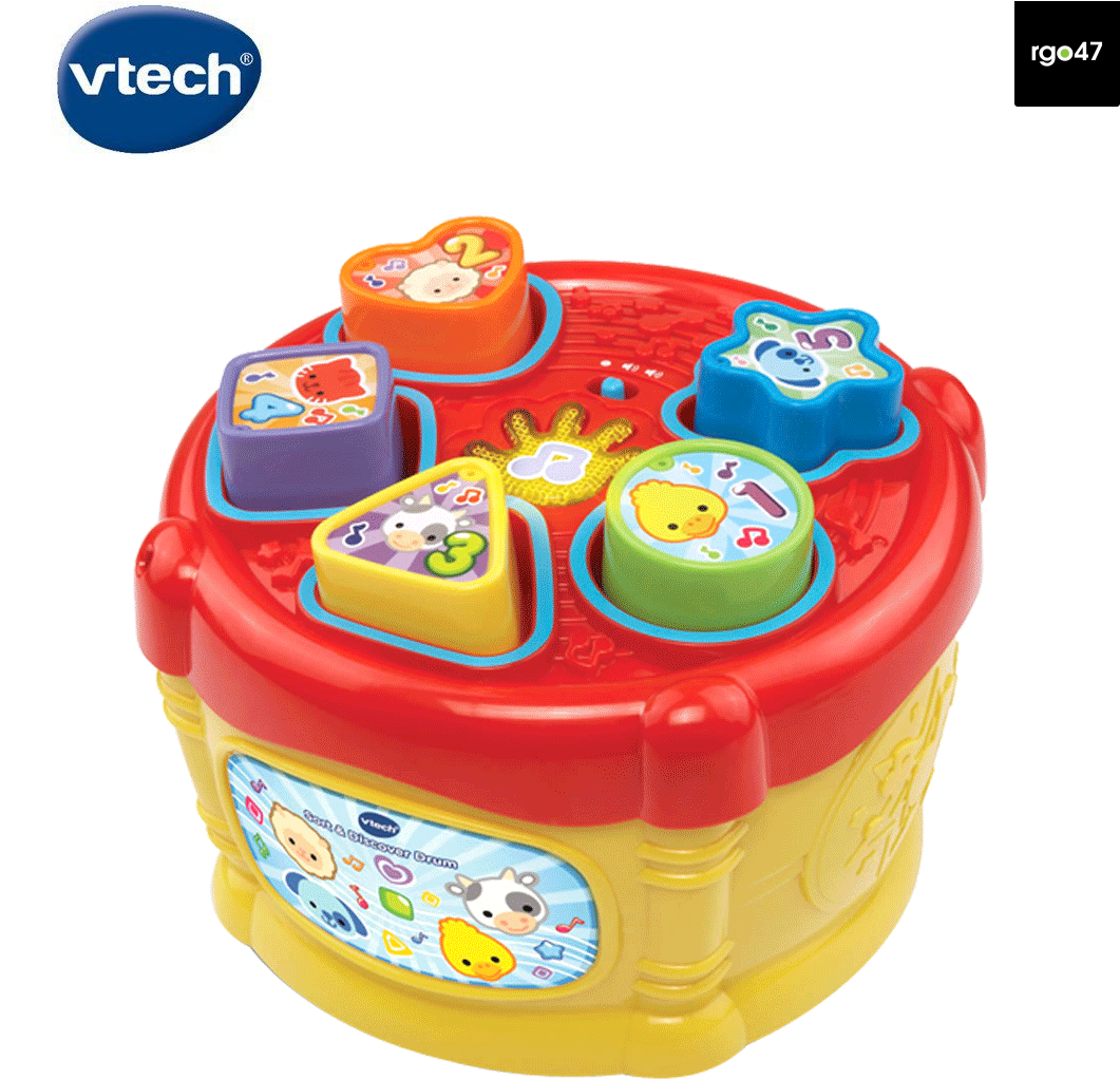 Vtech Sort And Discover Drum (1080x1080), Png Download