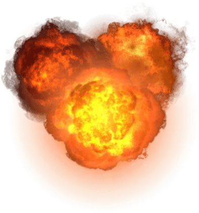 Download - Explosion Transparent (600x500), Png Download