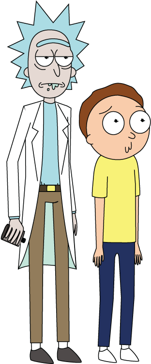 Rick And Morty Standing - Rick And Morty Rick Full Body (612x792), Png ...