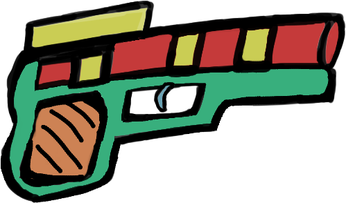 Cartoon Gun (518x297), Png Download