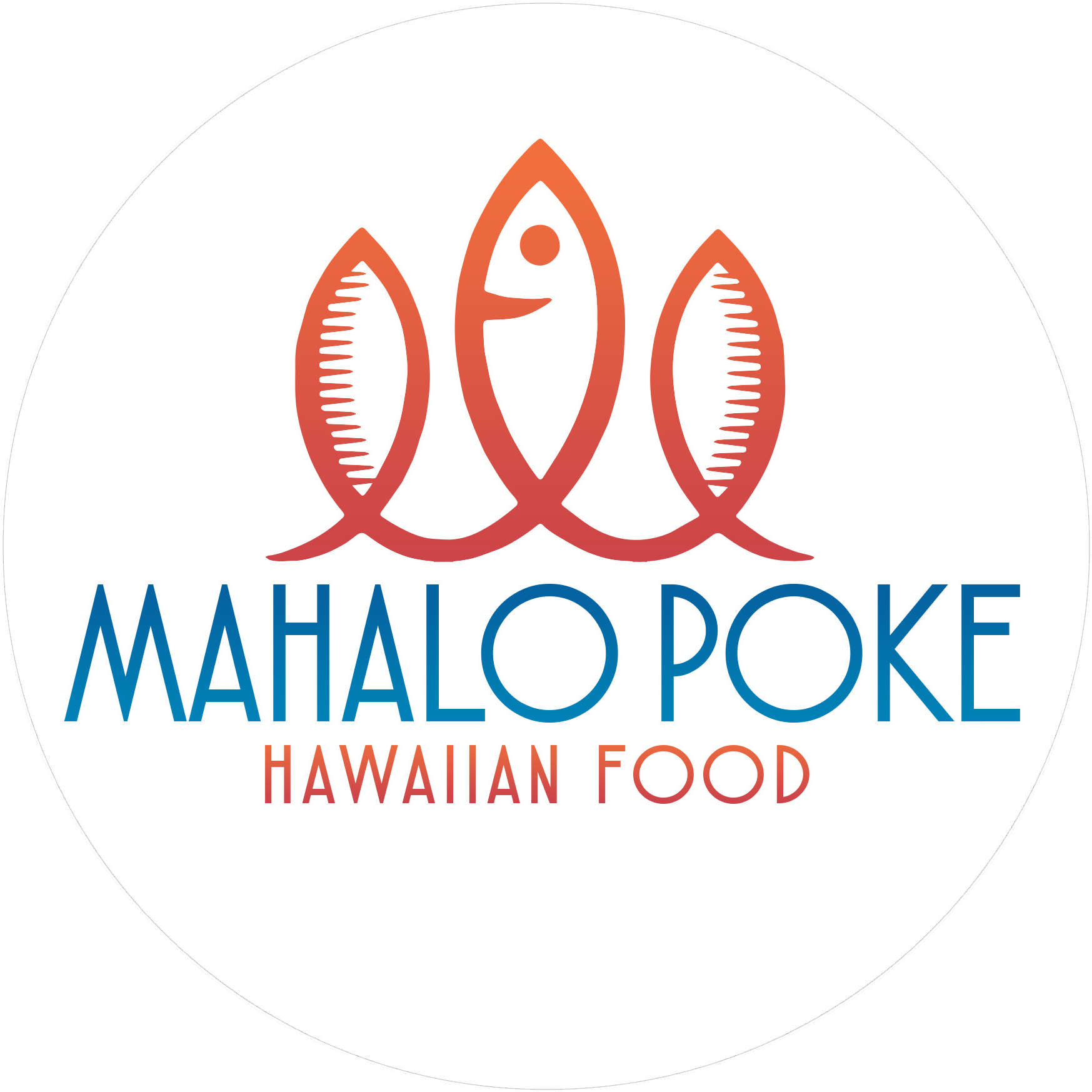 Logo Mahalo Poke (1816x1852), Png Download
