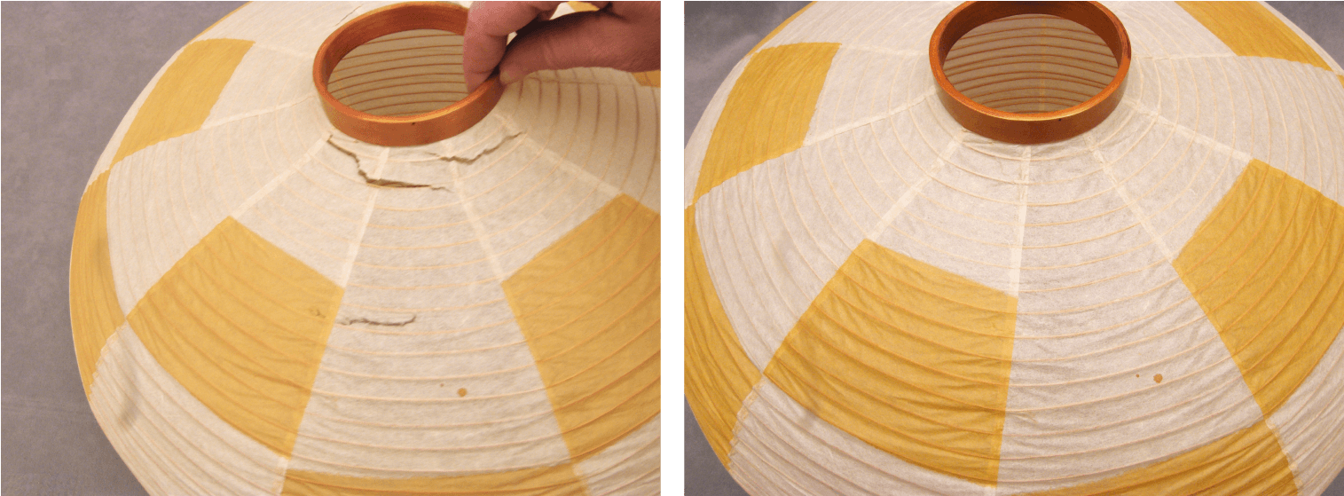 Restore Art, Torn Paper Lamp Shade Restoration, Japanese (1600x900 ...