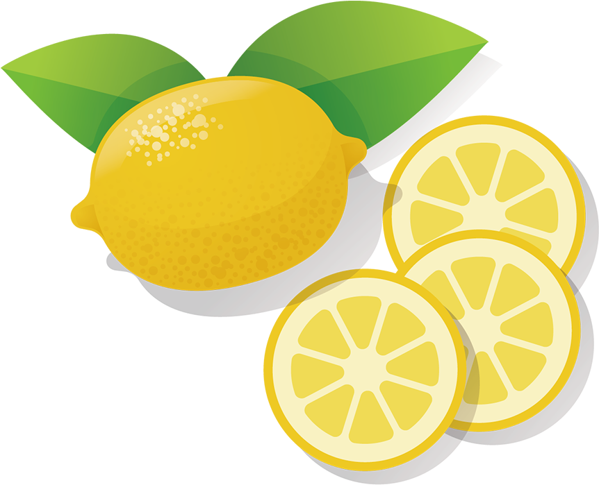 Lemon Transprent Png Free - Drawing A Lemon (1000x1000), Png Download
