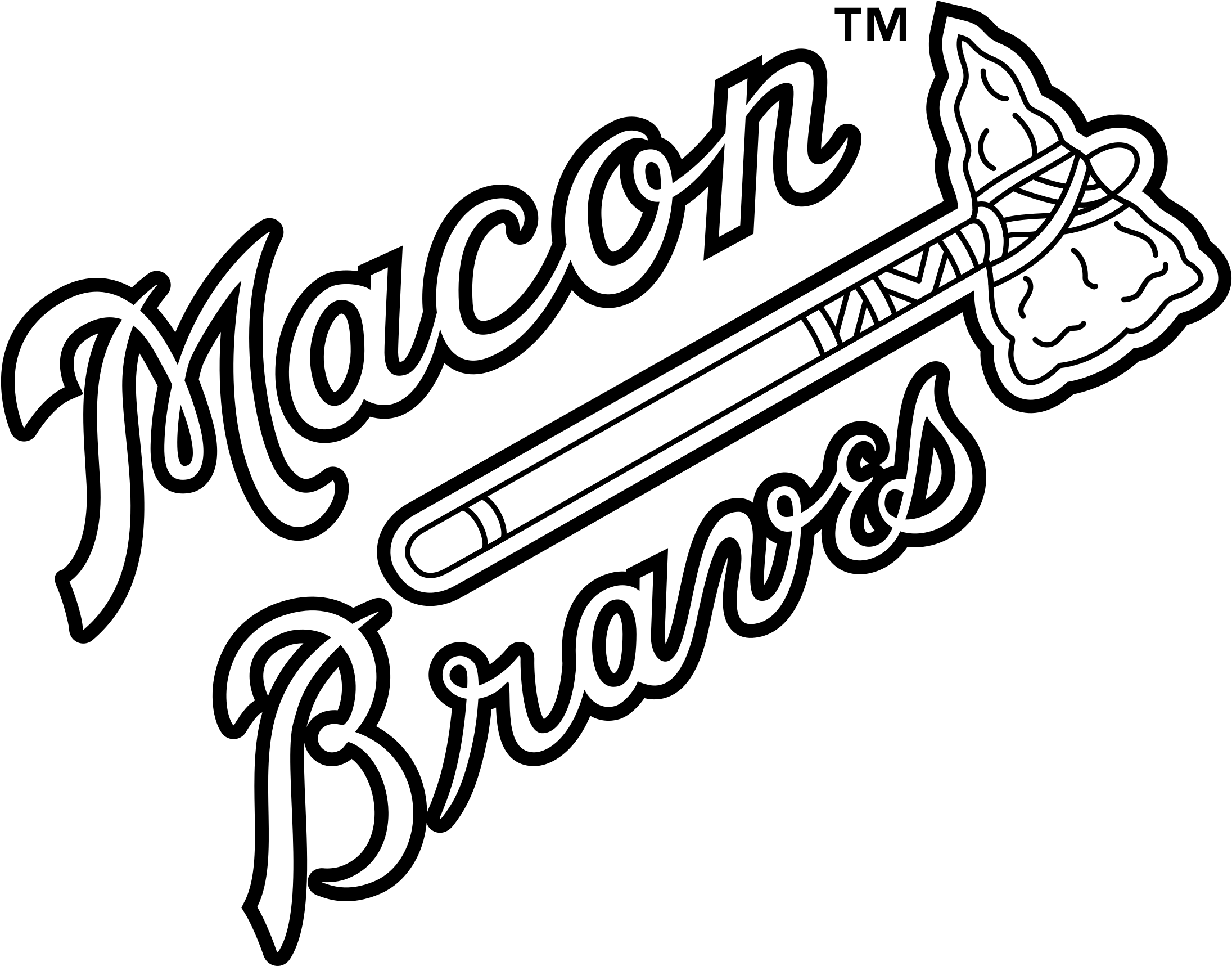 Macon Braves Logo Png Transparent - Navy And Red 20" Titanium Sports ...