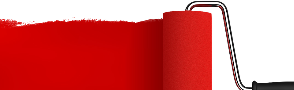 Best Of Gallery - Red Paint Roller Png (960x295), Png Download