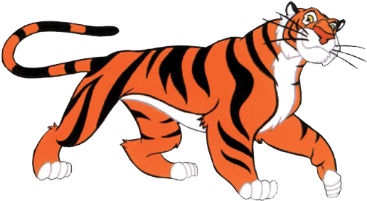 Rajah Walking - Aladdin Tiger (532x293), Png Download