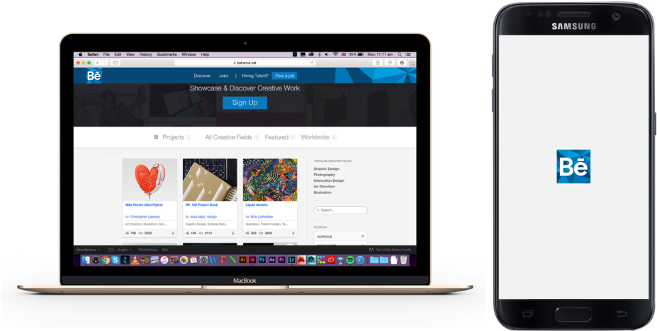 Behance Revised 08 - Behance (1000x679), Png Download