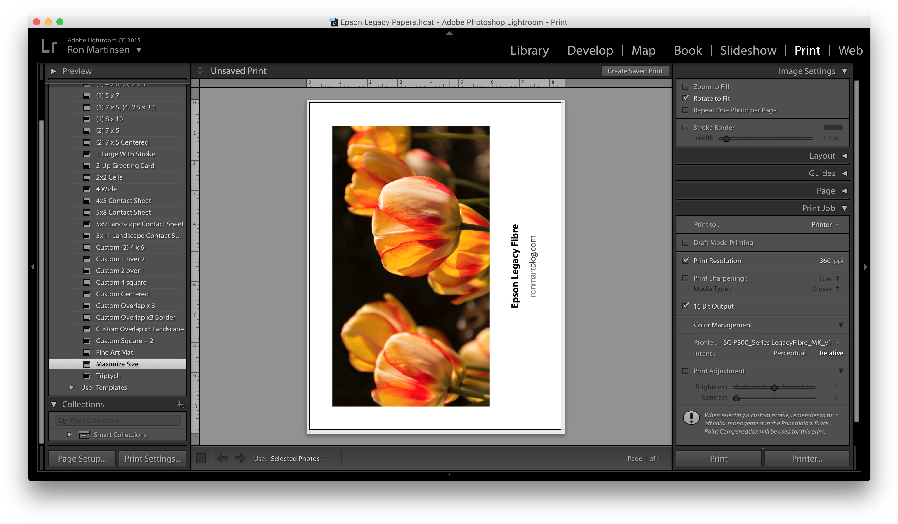 Using An Icc Profile In Lightroom - Operating System (3104x1818), Png ...