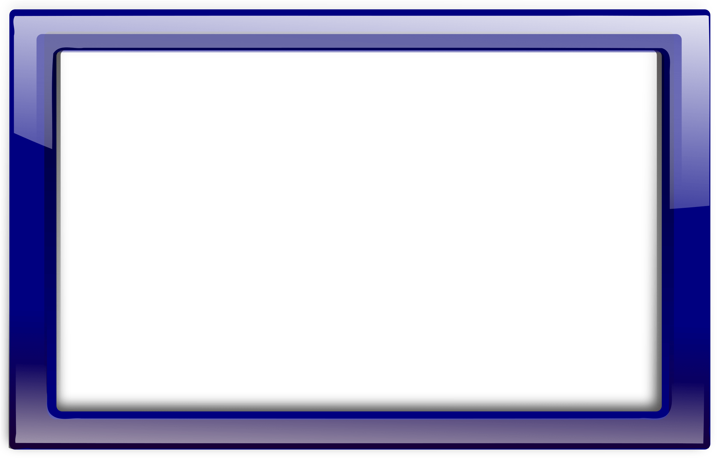 Picture Frames Borders And Frames Glass Blue Color (524x340), Png Download