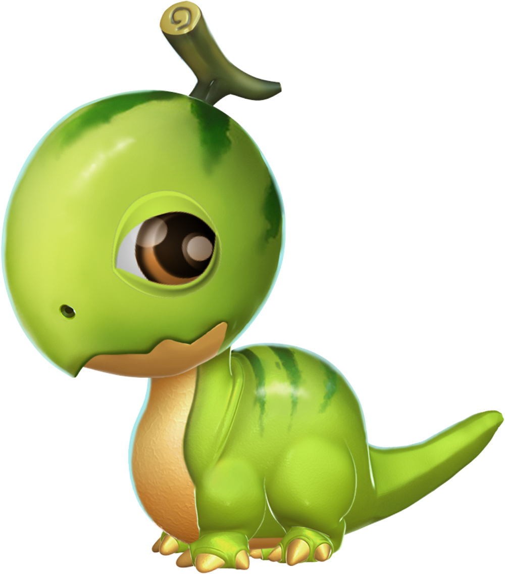 Melon Dragon Baby (1000x1135), Png Download