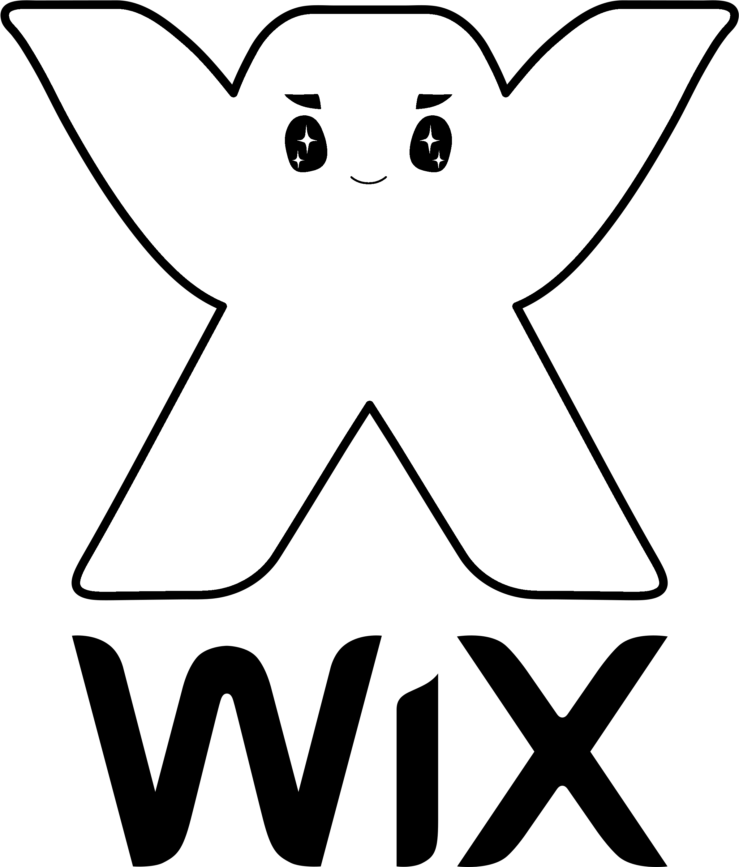 Download Wix Logo Black And White | Transparent PNG Download | SeekPNG