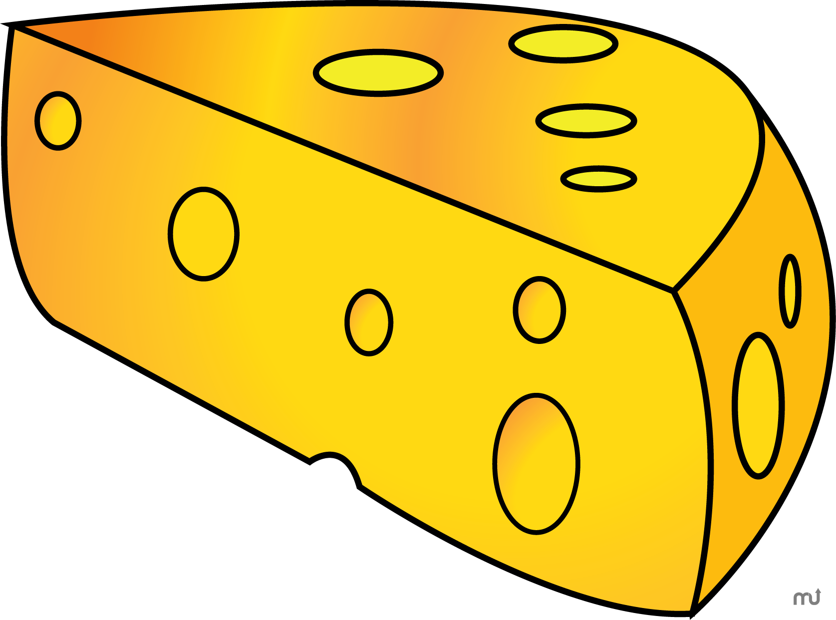 Cartoon Cheese Png (1675x1242), Png Download