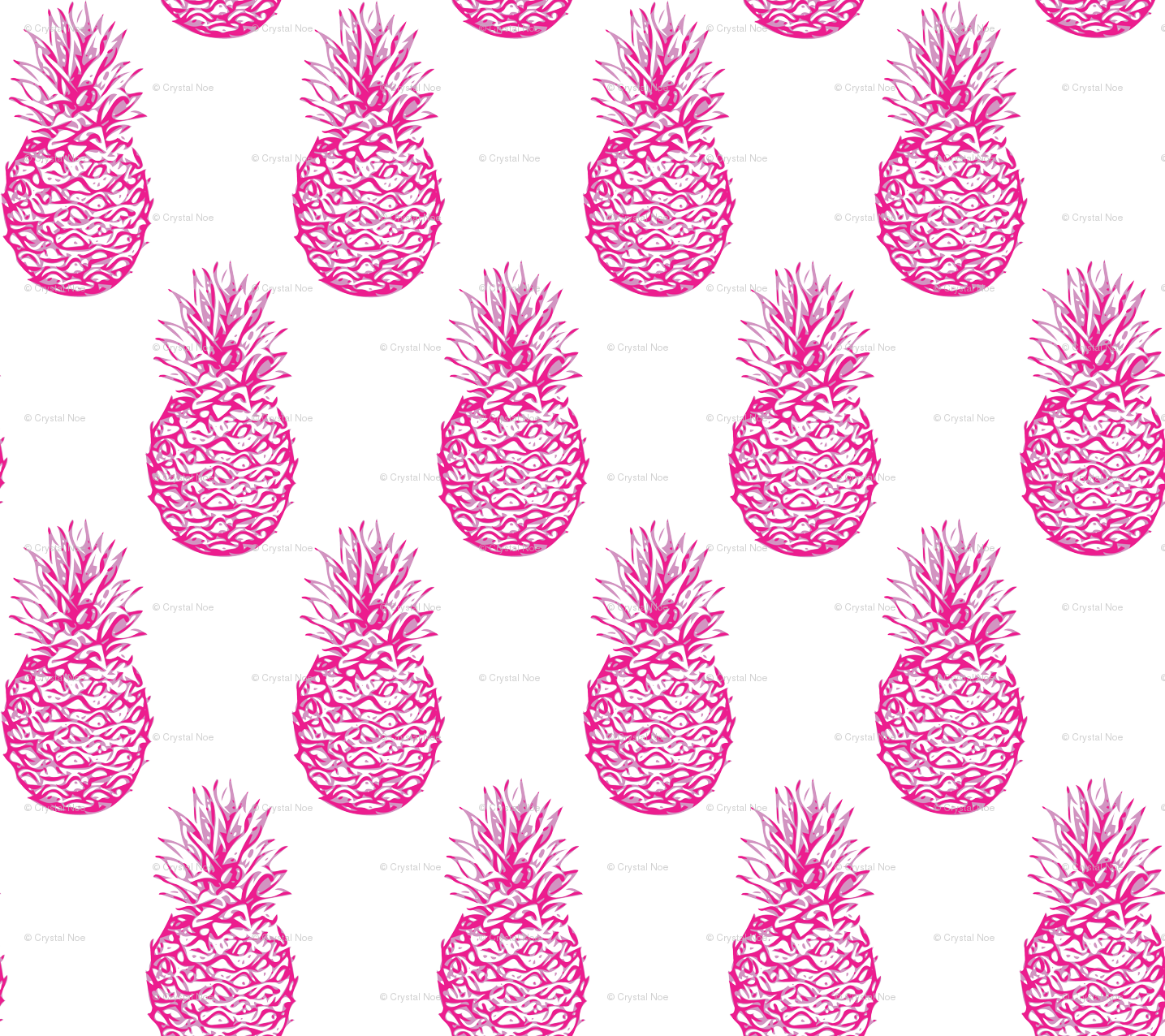 Pink Pineapple Png (1435x1276), Png Download