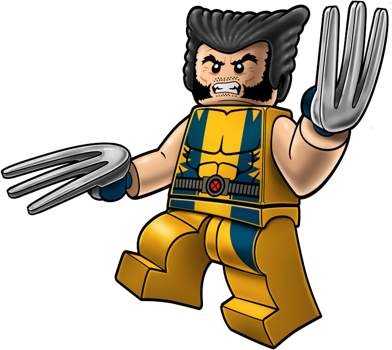 Lego Wolverine Clipart (900x841), Png Download