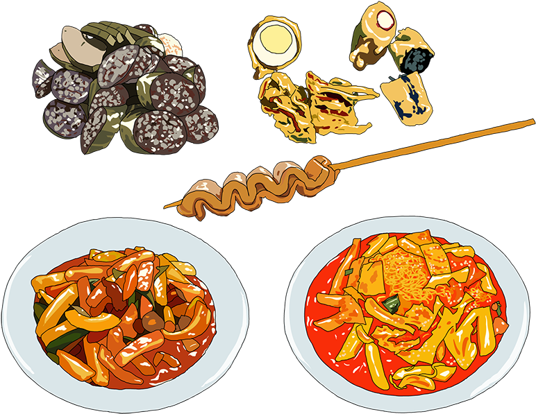 Download 푸드 컨텐츠 일러스트 On Behance Food Doodles, Watercolor Food ...
