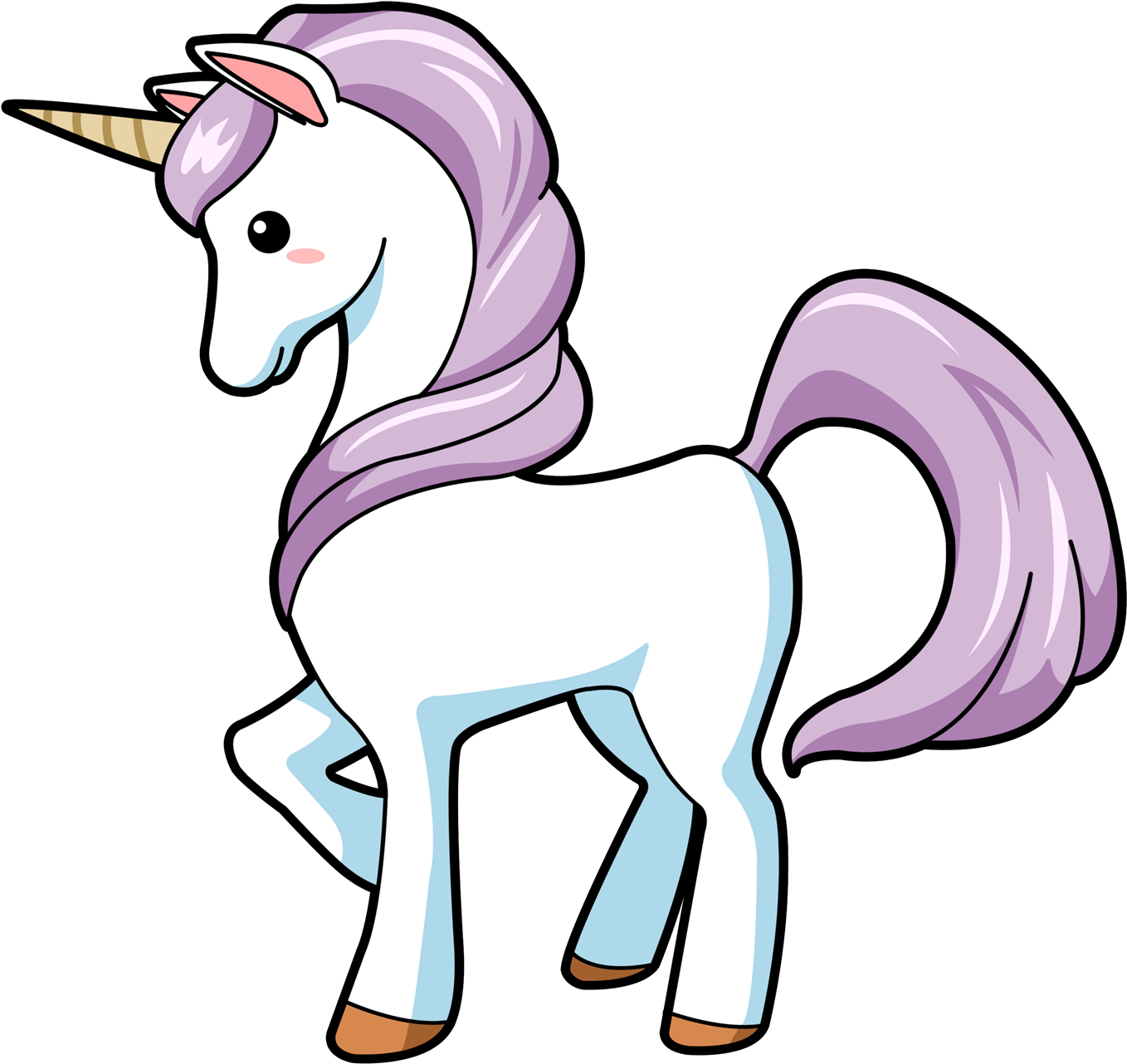 Download Unicorn Clipart Set, Cute Magical Unicorn Clipart, - Unicorn ...