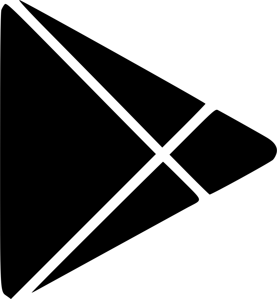 Download Google Play - - Play Store Logo White | Transparent PNG ...