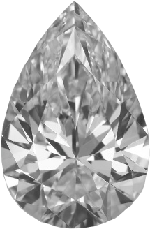 Pear Or Teardrop - Pear Cut Diamond Png (350x350), Png Download