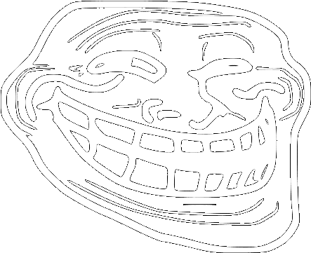 Download Troll Face - Troll Face White Png | Transparent PNG Download ...