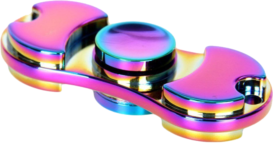Rainbow Dual Fidget Spinner - Fidget Spinner 2 Sides (1001x1001), Png ...