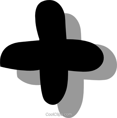 Plus Sign Royalty Free Vector Clip Art Illustration - Plus Sign Clip ...