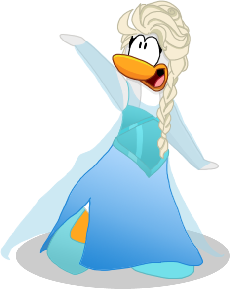 Elsa - Club Penguin Elsa (466x585), Png Download