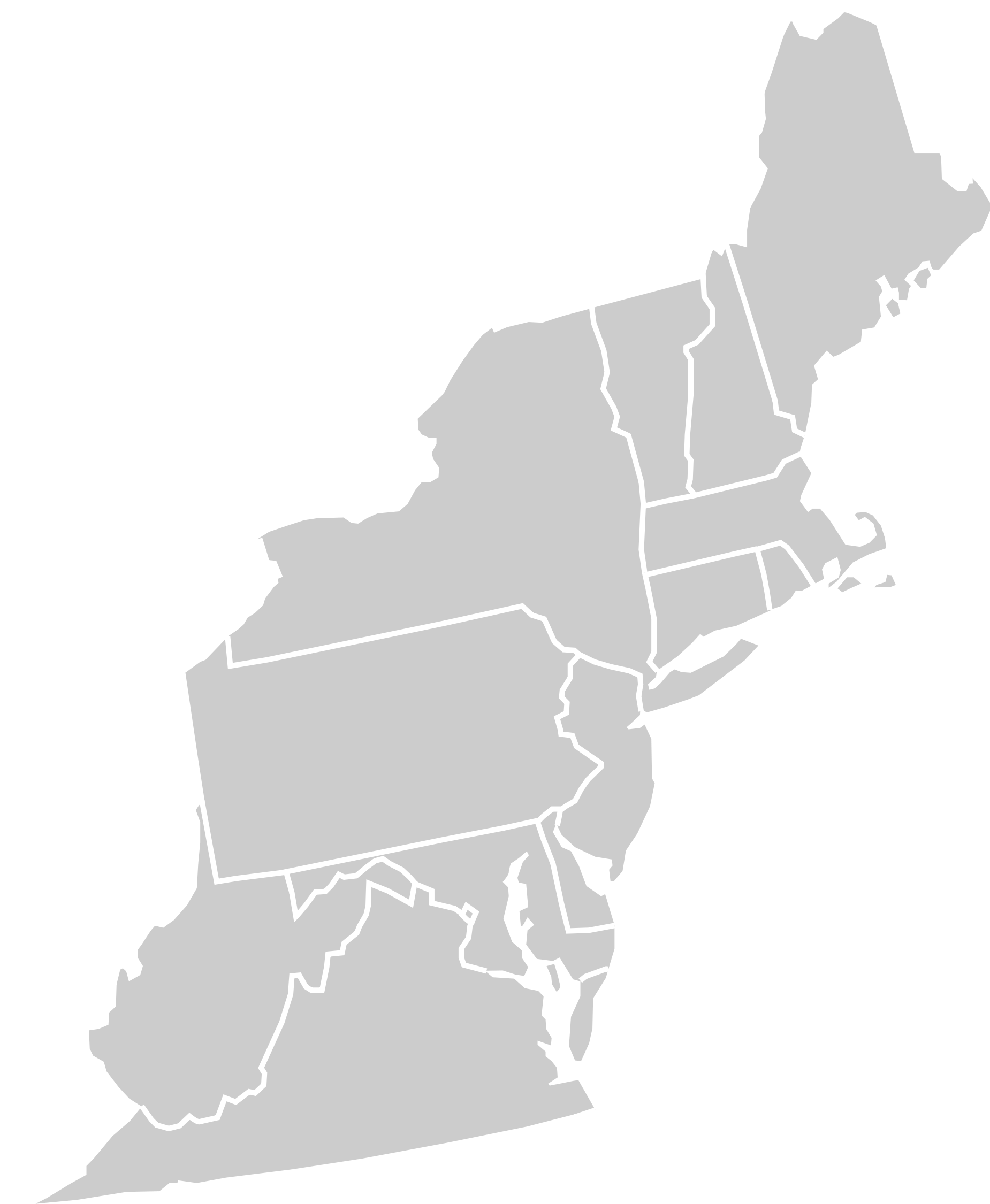 Map Of Northeast Us States East Throughout Blank Outline - New England ...