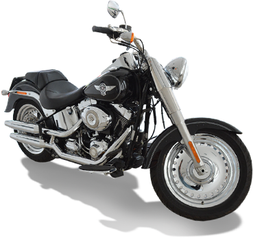 Harley Davidson Fat Boy Png (369x347), Png Download