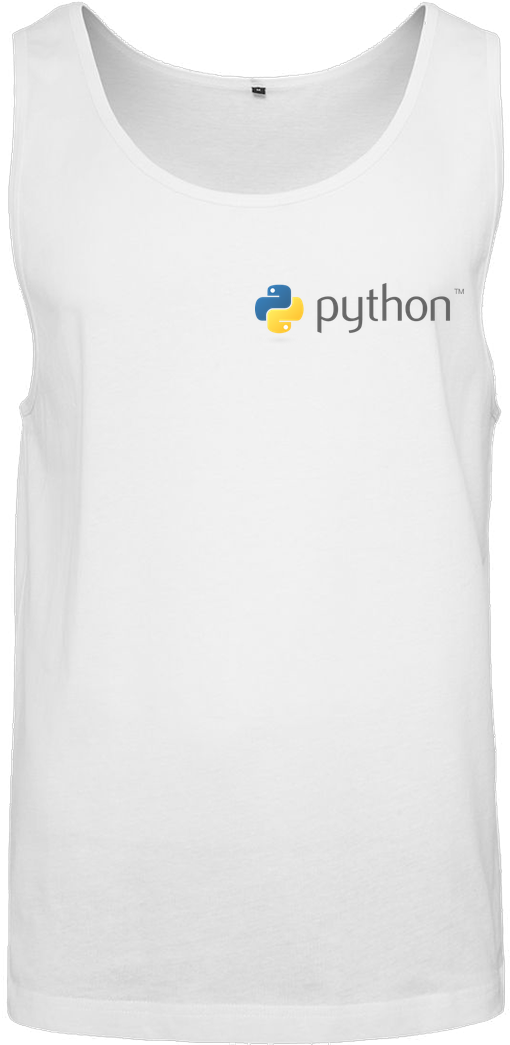 Download Pythonfoundation Python Logo T-shirt Tanktop Men White ...