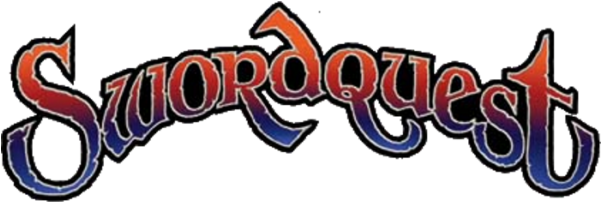 Swordquest Logo (600x257), Png Download