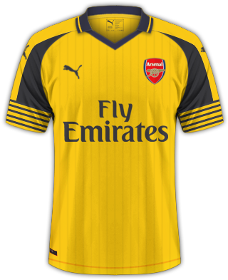 Arsenal 2016-17 Away - Real Madrid Yellow Jersey (420x420), Png Download