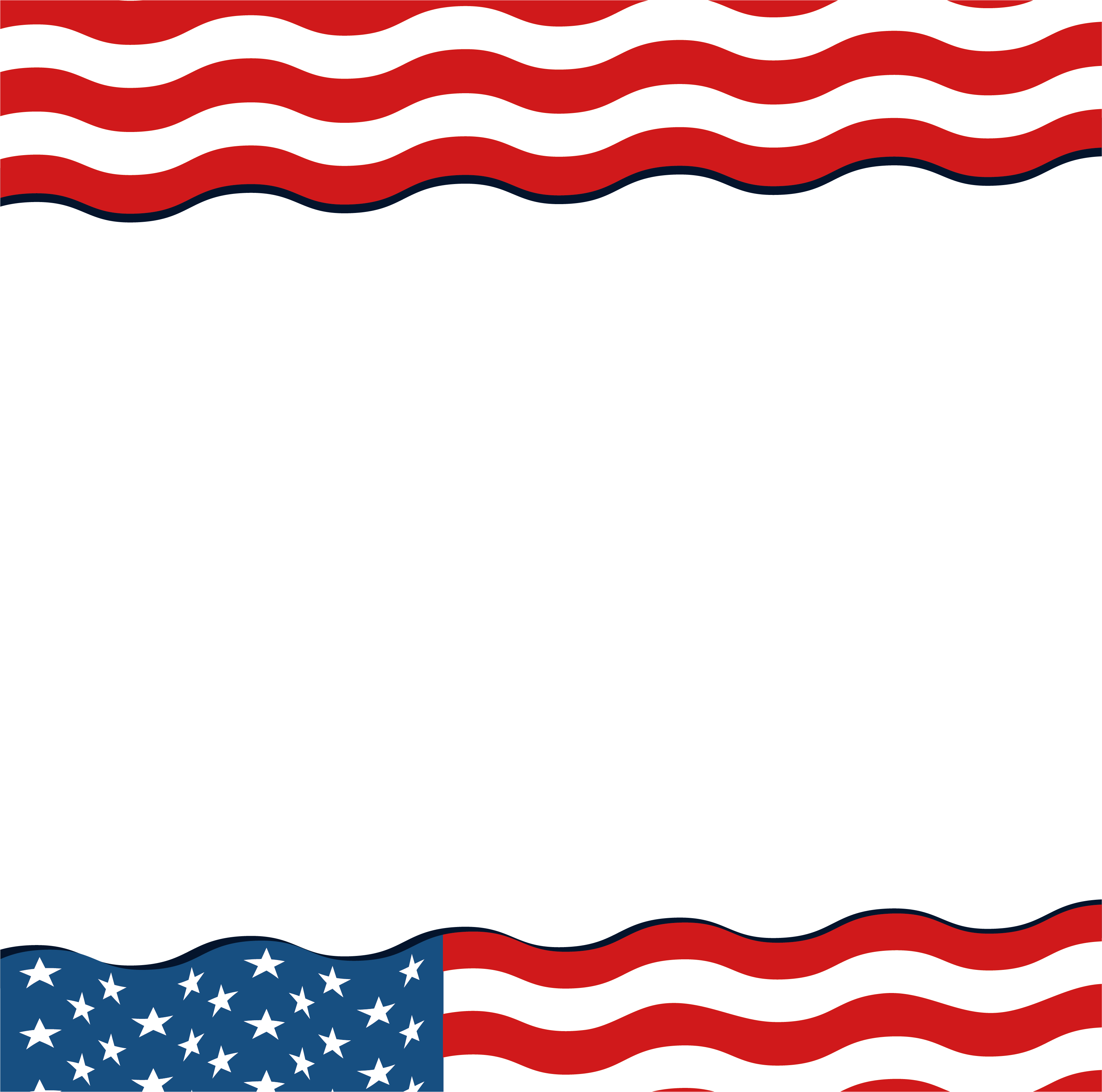 Black And White America Border Clipart - American Flag Border ...