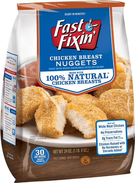 Fast Fixin Chicken Nuggets (640x780), Png Download