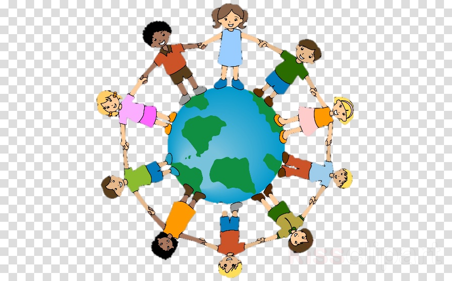 Kids Around The World Clipart World Clip Art (900x560), Png Download