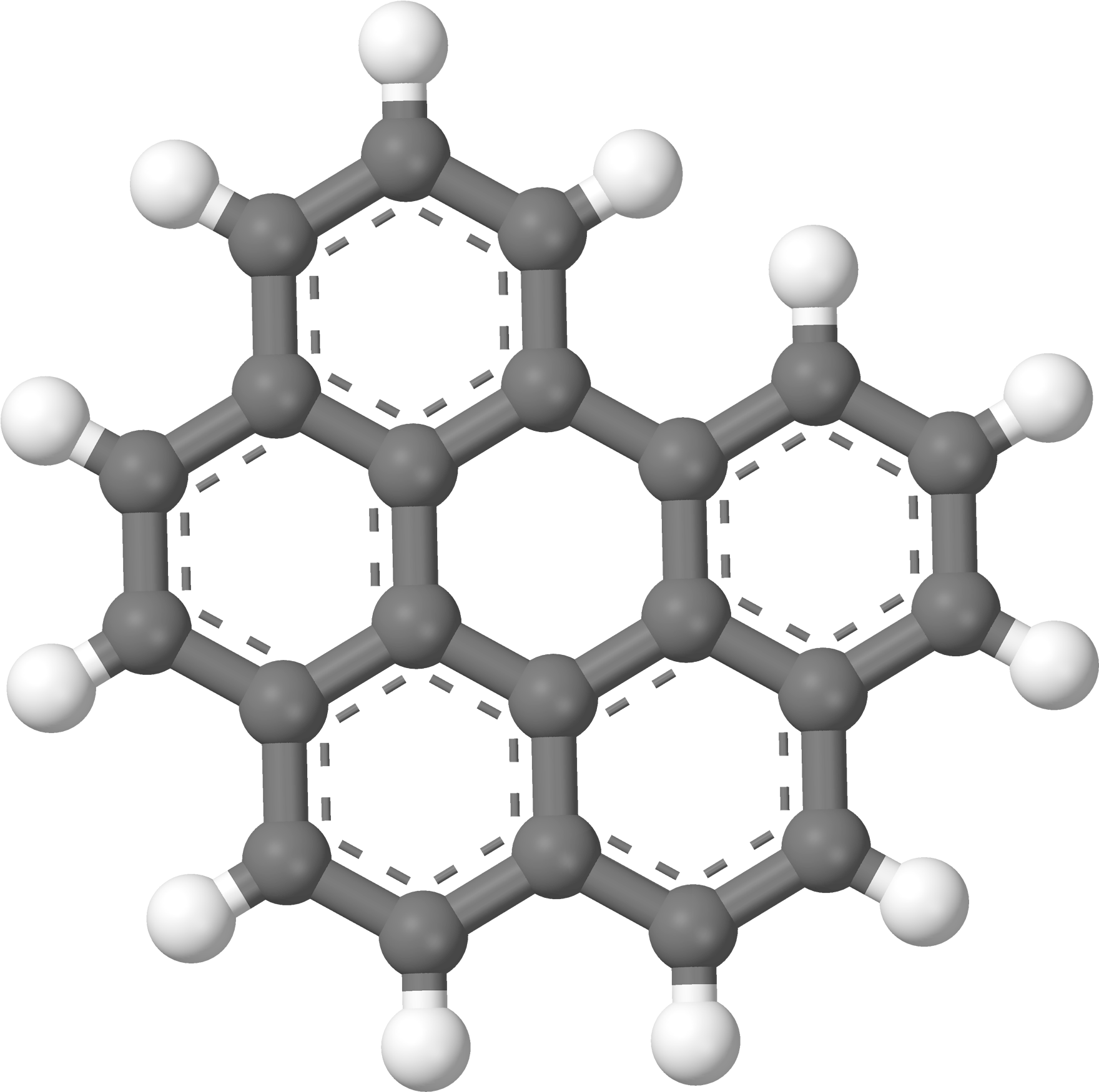 Benzoperylene 3d Balls (1880x1880), Png Download