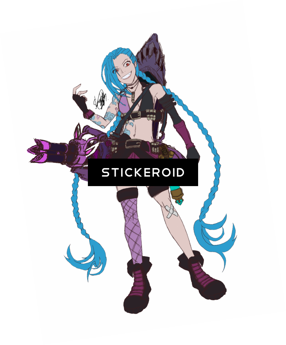 Jinx League Legends Of (934x1129), Png Download