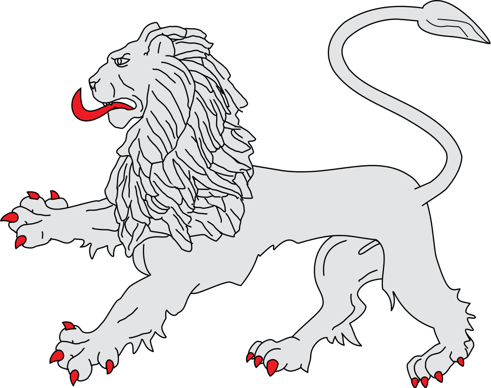 Download Heraldic Lion Passant | Transparent PNG Download | SeekPNG