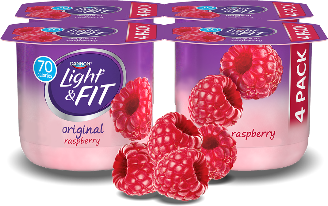 Download Raspberry Nonfat Yogurt - Light And Fit Raspberry Yogurt ...
