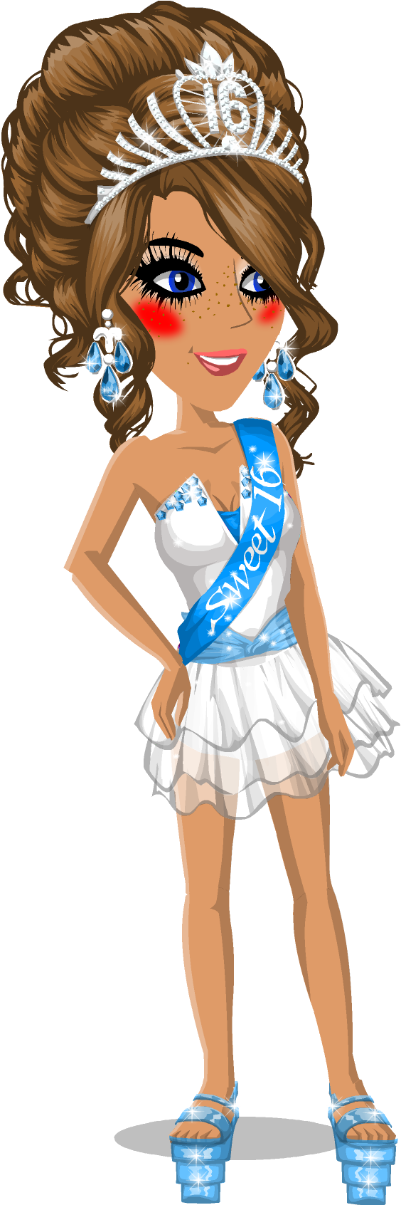 Msp Sweet 16 Cutie ^ - Illustration (584x1700), Png Download