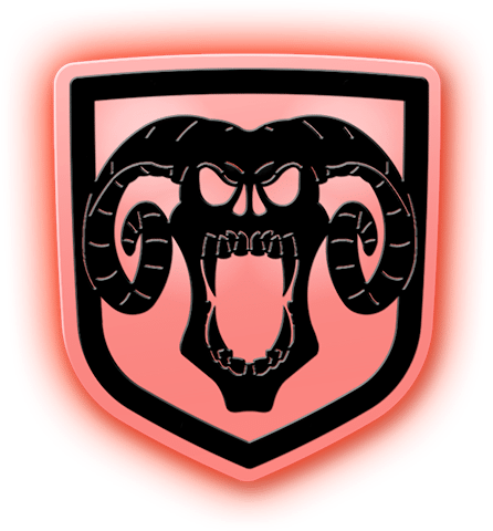 Download Illuminated Demon Skull Tailgate Grille Emblem Main - Ram ...